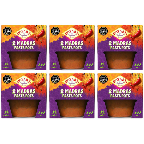 Pataks Madras Paste Pots (Bulk Buy Pack Of 6) | British Corner Shop