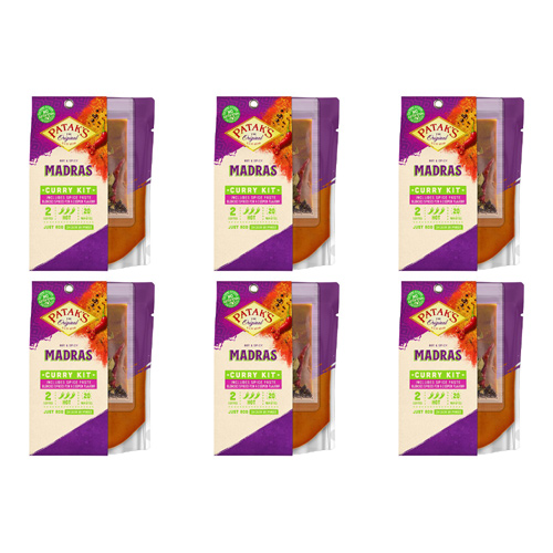 Pataks Madras Curry Meal Kit (Bulk Buy Pack Of 6) | British Corner Shop