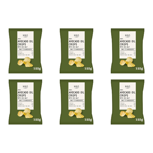 Marks and Spencer Avocado Oil Crisps With Mediterranean Sea Salt (Bulk ...