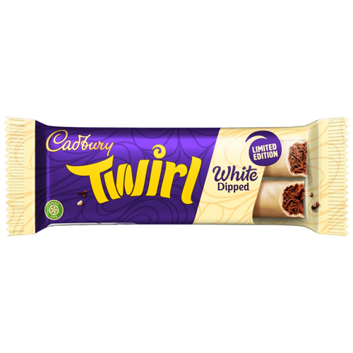 Cadbury Twirl White Dipped | Chocolate Single Bar | British Corner Shop