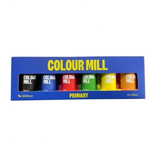 Colour Mill Primary Gift Set Of 6 - Oil Based Colouring 20ml