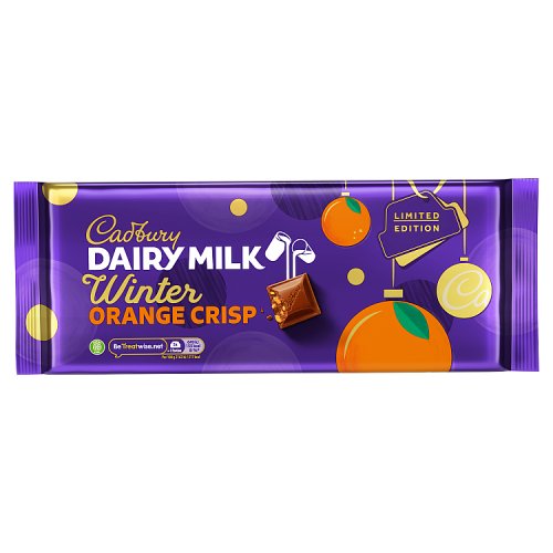 Cadbury Dairy Milk Winter Orange Crisp | British Corner Shop