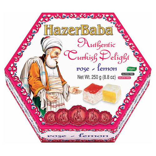 Hazer Baba Rose & Lemon Turkish Delight | British Corner Shop