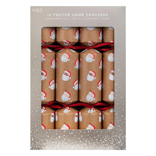 Marks and Spencer Santa Christmas Crackers 12 Pack