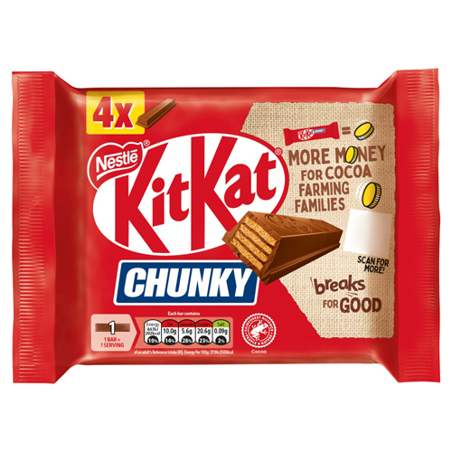 Kit Kat Chunky 4 Pack | Chocolate Multipacks | British Corner Shop
