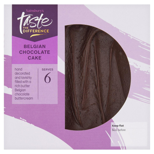 Sainsbury's Chocolate Cake, Taste the Difference | British Corner Shop