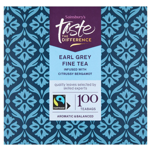 Sainsburys Taste the Difference Earl Grey Tea Bags x100
