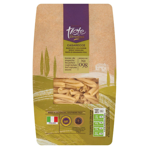 Sainsburys Taste the Difference Casarecce Pasta | British Corner Shop