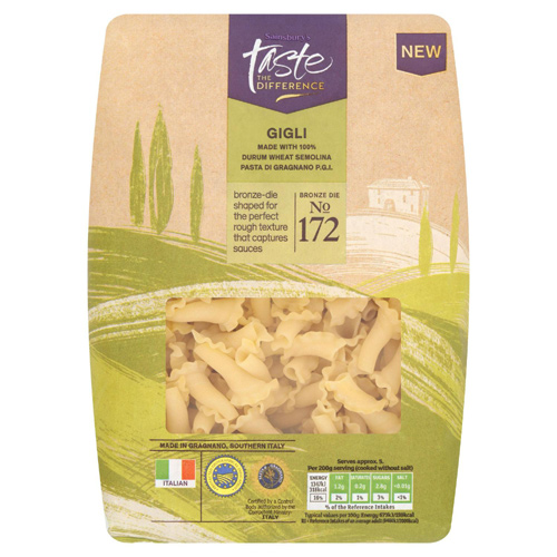 Sainsburys Taste the Difference Gigli | British Corner Shop