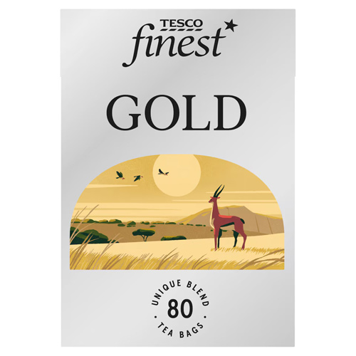 Tesco Finest Gold Tea Bags 80 Pack | British Corner Shop