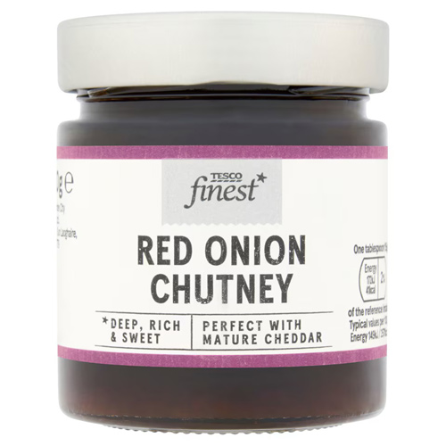 Tesco Finest Red Onion Chutney | British Corner Shop