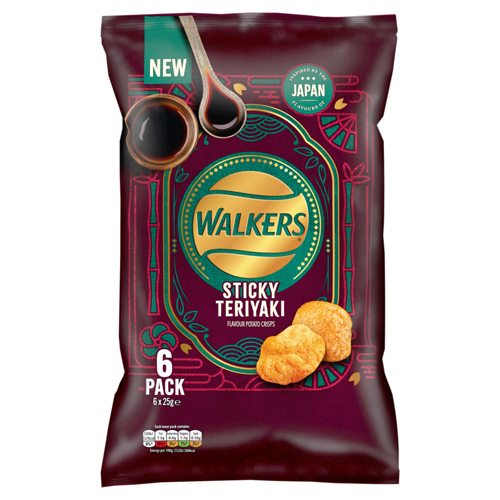 Walkers Sticky Teriyaki Crisps 6 Pack | British Corner Shop