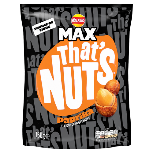 Walkers Max Thats Nuts Paprika Peanuts | British Corner Shop